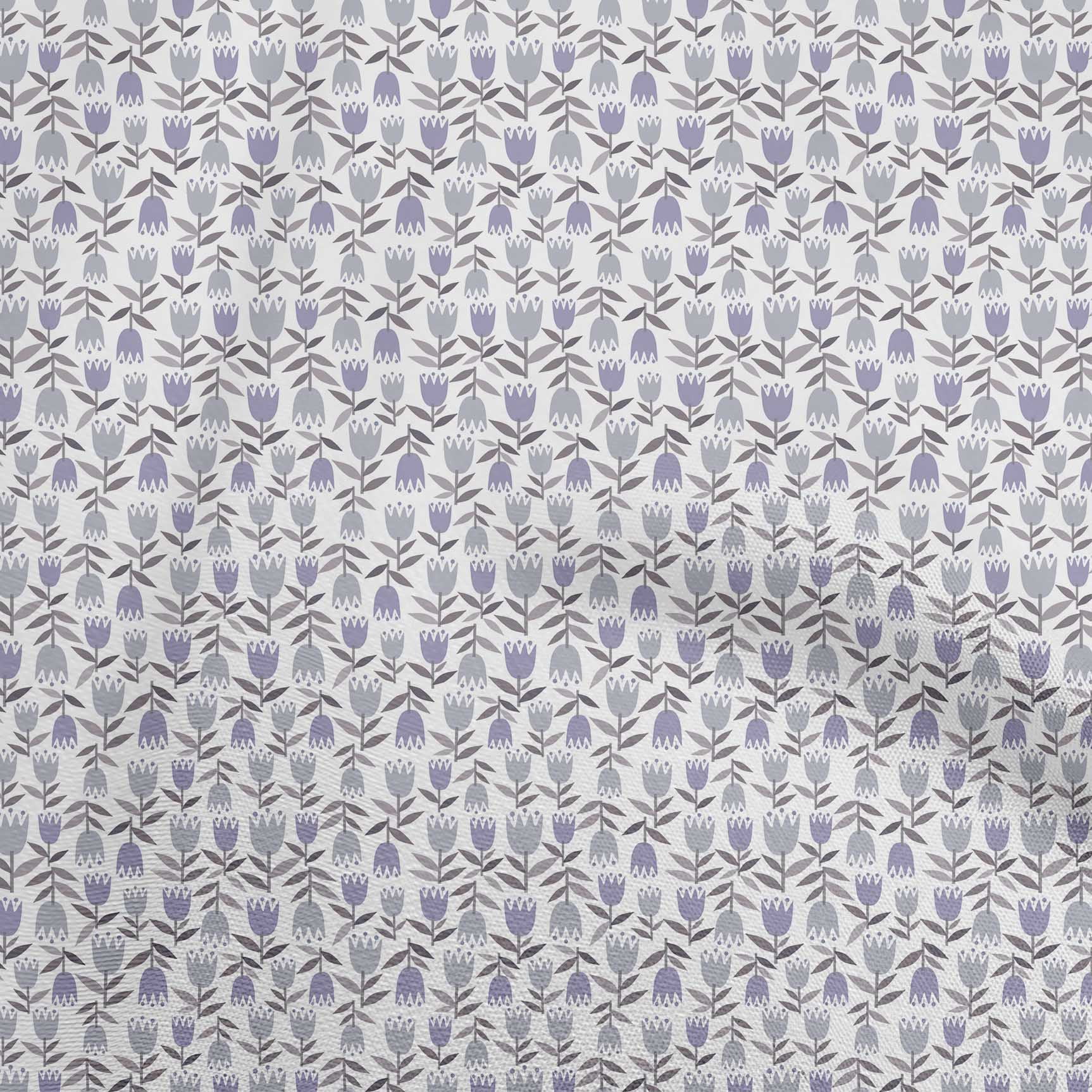 oneOone Cotton Jersey Lavender Fabric Asian Batik Floral Fabric For ...