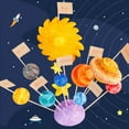 Pllieay, Solar System Foam Ball Kit, 63 pcs, Space Model Craft ...