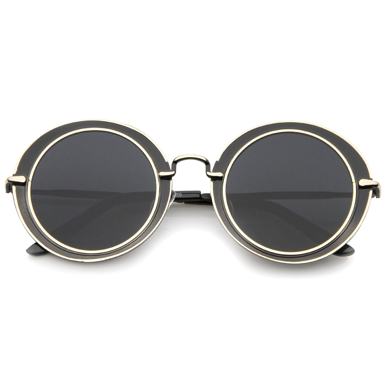 sunglassLA Unisex Modern Metal Frame Matte Border Colored Mirror Flat ...
