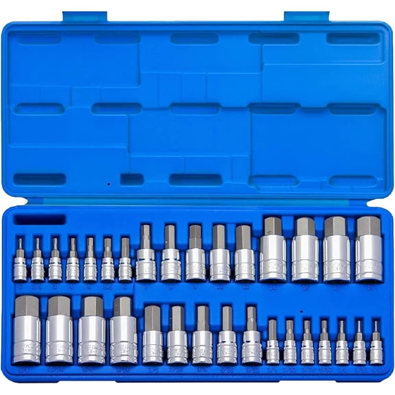 Genius Tools 23 Piece 1/2" Dr. SAE Hand Socket Set (12-Point) - TW ...