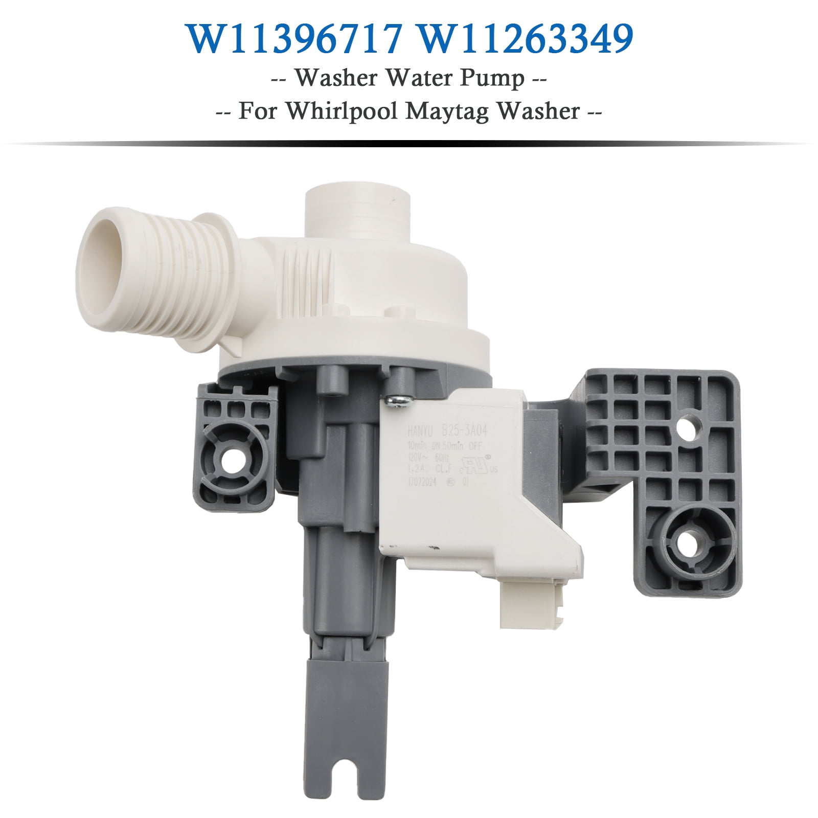 Click here for Motorgenic W11396717 W11263349 Washer Water Pump F... prices