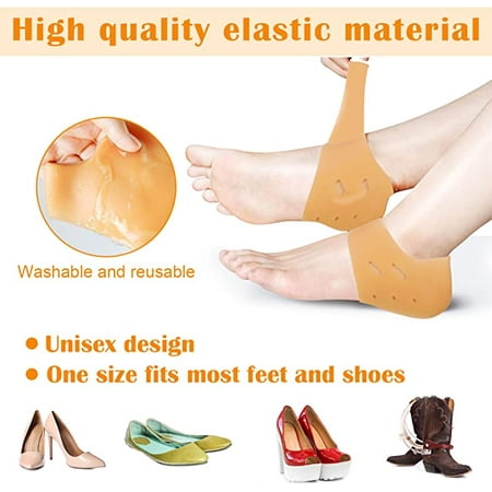 2 Pieces Men Women Heel Protector Double Absorbing Heel Protector Side ...