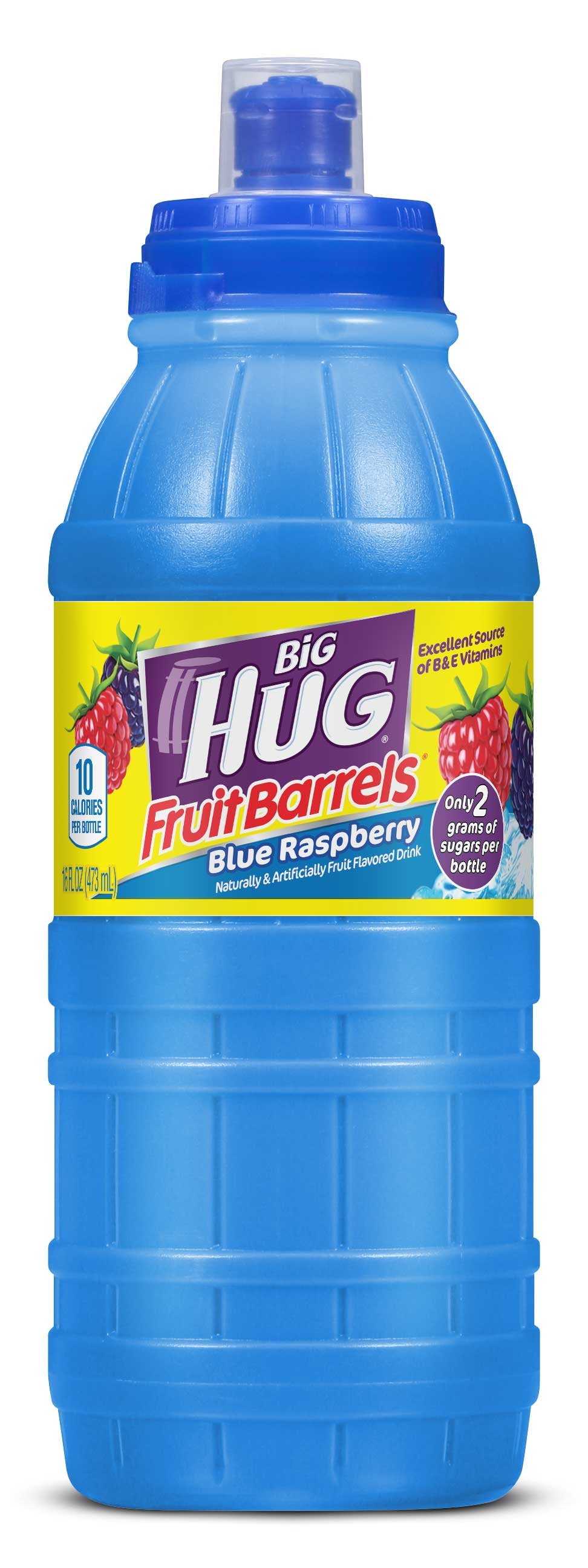 Big Hug Fruit Barrels Sports Cap Blue Raspberry Fruit Flavored Drink ...