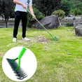 Pebbuoy Steel Tine Thatch Rake Soil Rake Cultivator Multi-Purpose ...