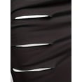 Black Short Sleeve Bodycon Dress With Cut-Out Detail, High Slit And ...
