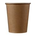 Disposable Kraft Paper Cups Bulk Pack Eco-Friendly Hot Cold Beverage ...
