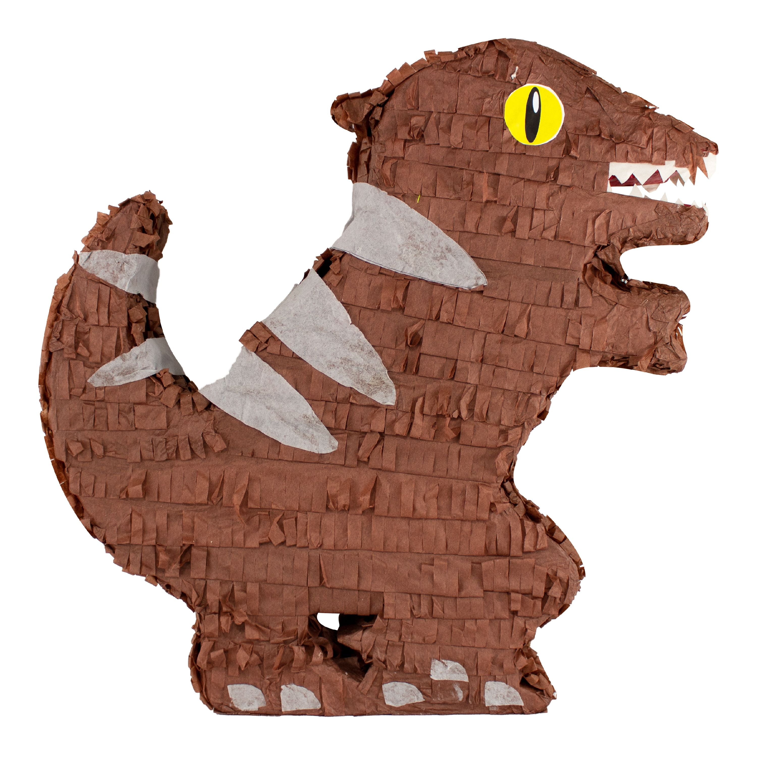 Dark Brown Dinosaur Party Pinata 16in x 17in - Walmart.com