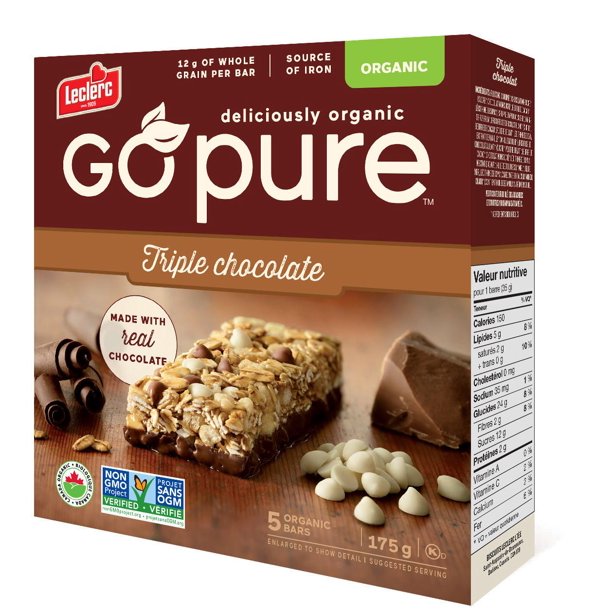 Go Pure Organic Triple Chocolate bar - Walmart.ca