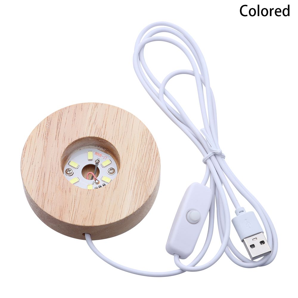 Romantic Round for Crystal Ball Home Decor Wooden Lighted Base Stand ...