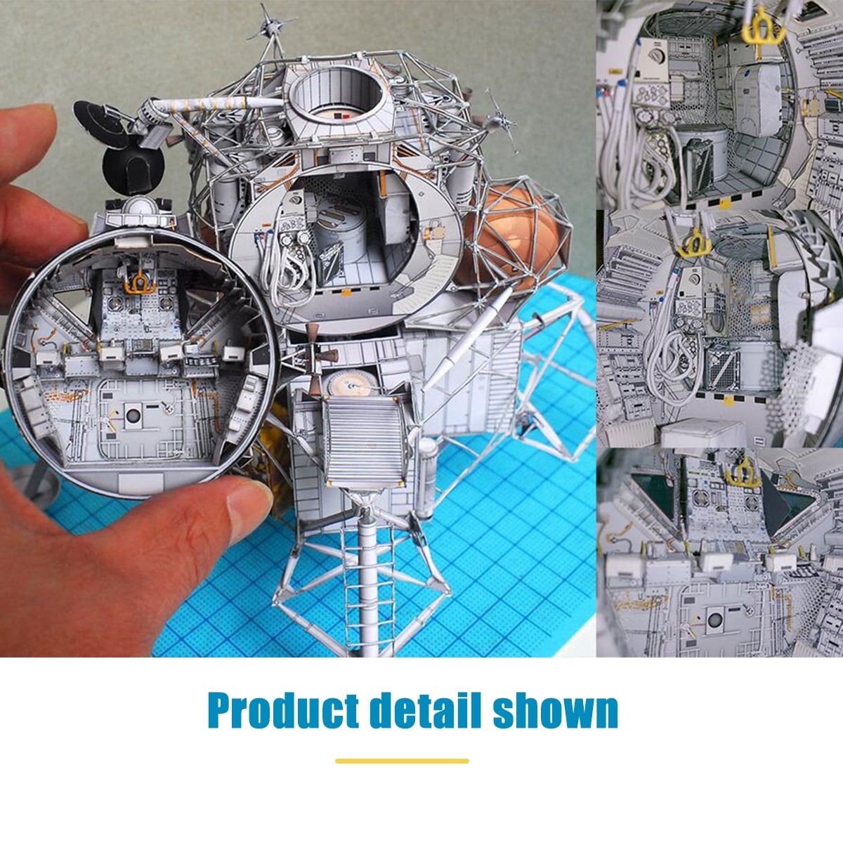 3D Puzzles New 1/48 Scale Apollo 11 Lunar Module Papercraft DIY 3D ...