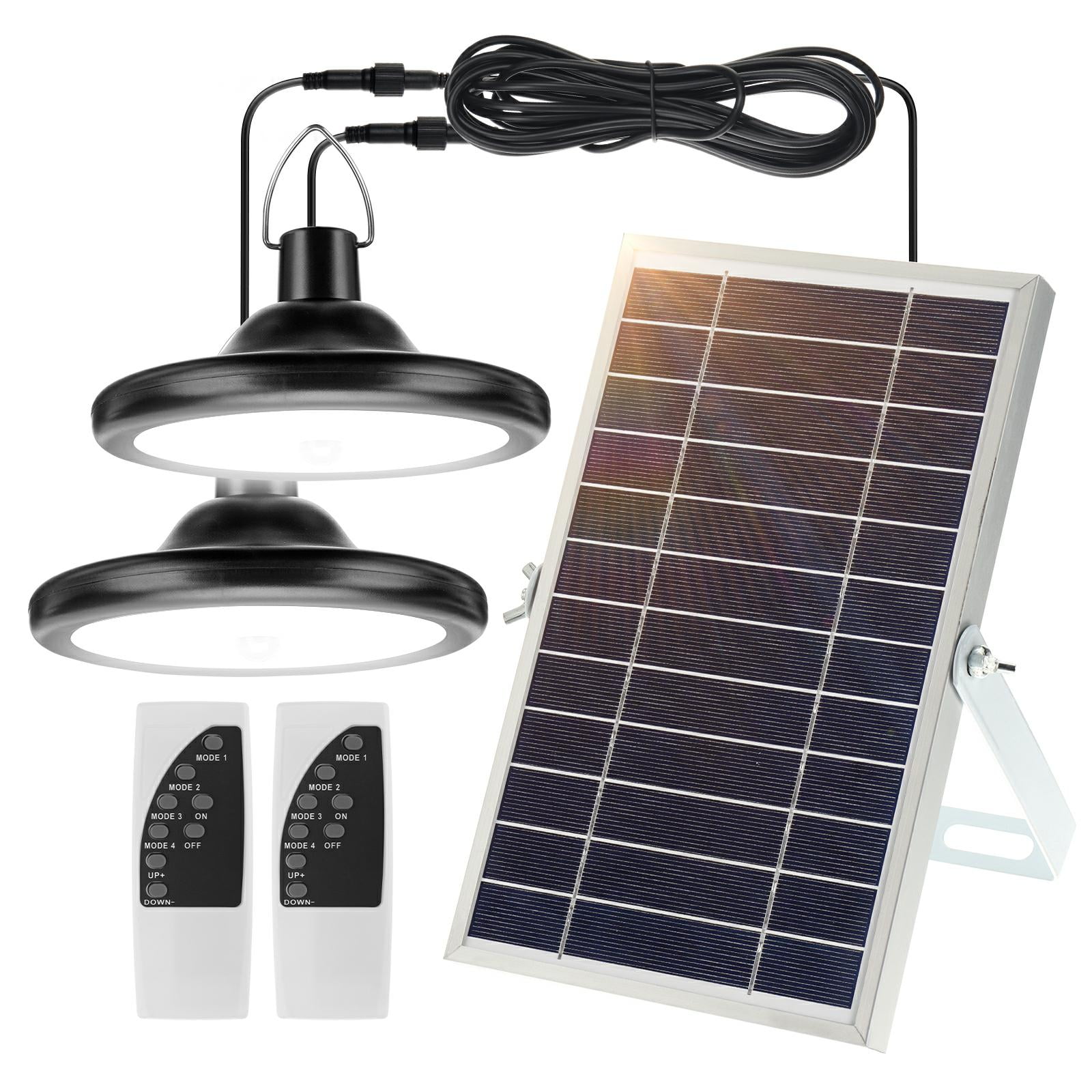ThorFire 2 Head Solar LED Pendant Light 2000LM Solar Shed Light 4 ...