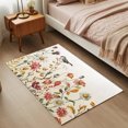 Doormat Bathroom Rugs 16x24in, Thanksgiving Fall Leaf Daisy Flower Bird ...