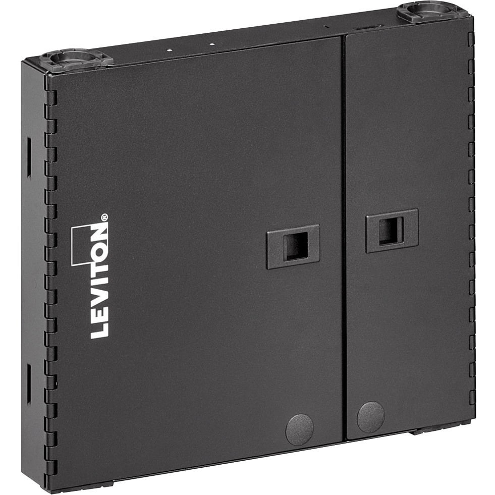 Leviton Small SDX Wall-Mount Fiber Enclosure, Empty with Dual Door, No ...