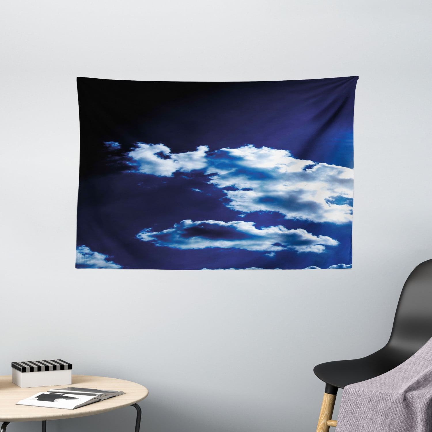 Dark Blue Tapestry, Sky and Dramatic Clouds Natural Phenomena Sunset ...