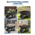 All-Terrain Yard Wagon - 1200 lbs Capacity, Quick-Release Dump Feature ...