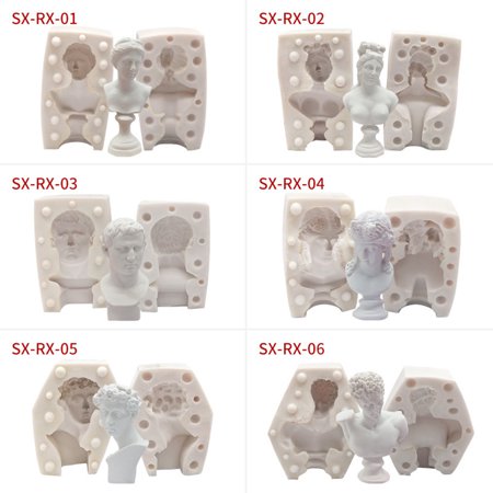 3d Bust Mould Portrait Sketch Plaster Silicone Mold For Diy Craft ...