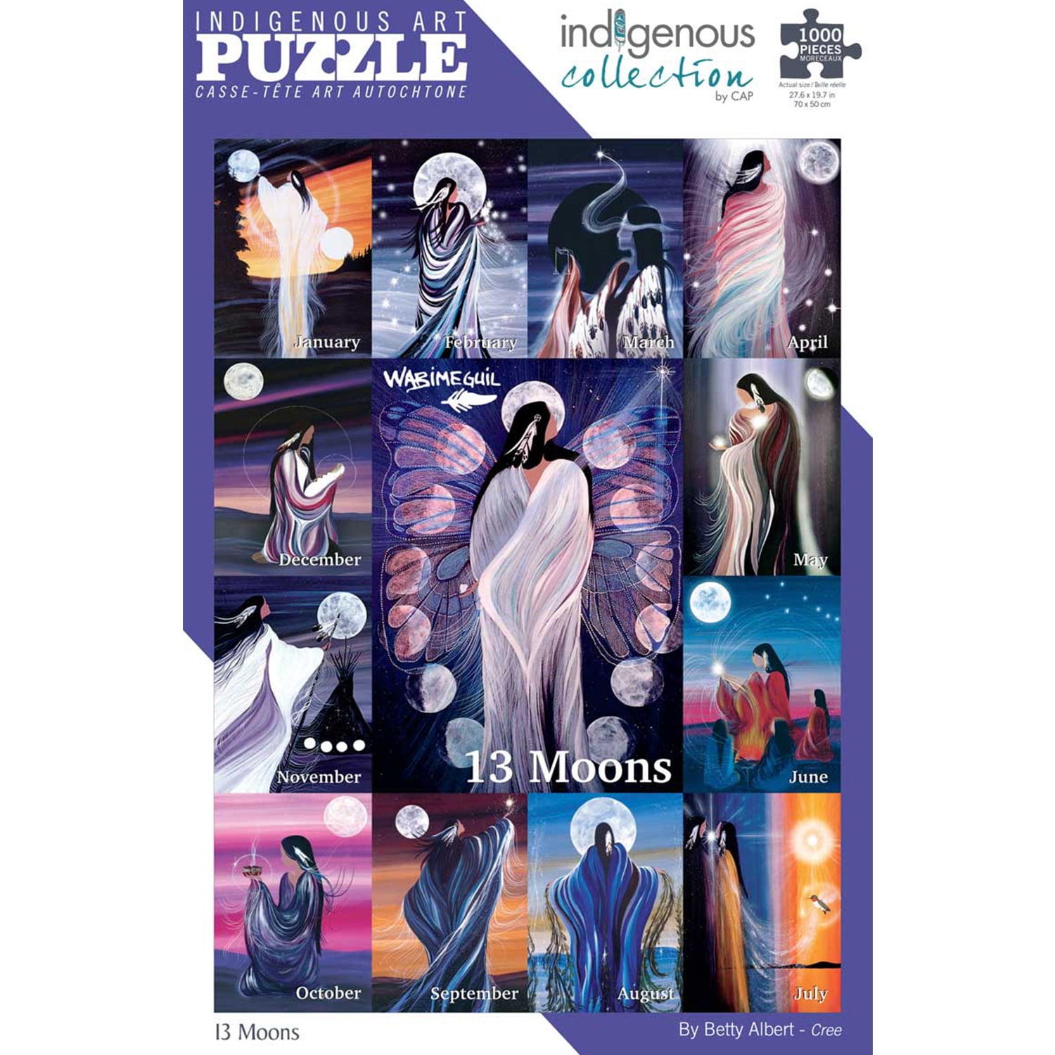 13 Moons 1000 Pieces Jigsaw Puzzle, Indigenous Collection - Walmart.com