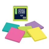 Pen + Gear Sticky Notes, 3" x 3", Assorted Colors, 400 Sheets, 1 Cube ...