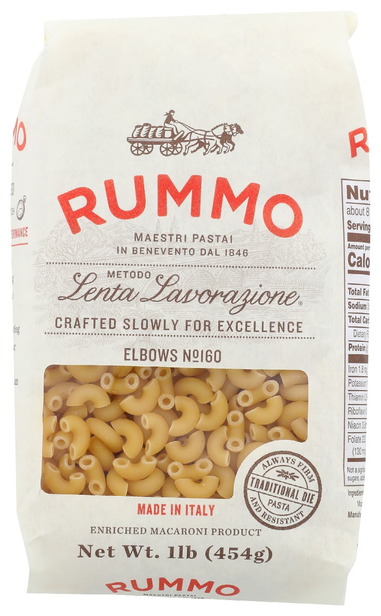 Rummo: Classic Elbow Pasta, 1 Lb Pack Of 12 - Walmart.com