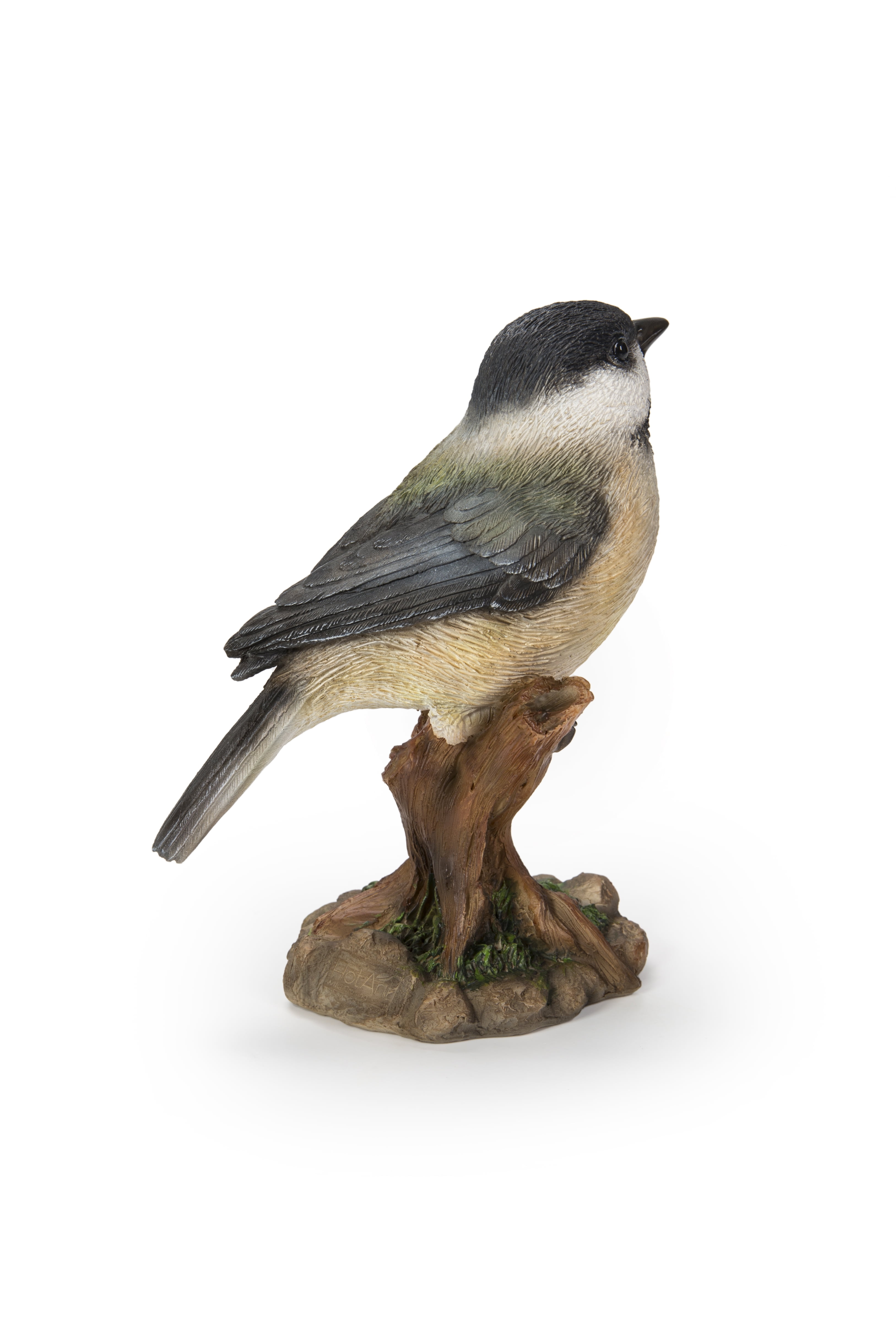 Chickadee Peeking on stump Garden Statue - Walmart.com