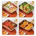 Serving Trays Grills Prep and Serve Tray Stainless Steel BBQ Platters ...