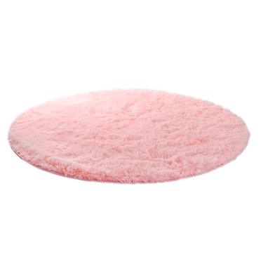 Round Fluffy Soft Area Rugs, Plush Carpet Circle Nursery Rug for Living ...