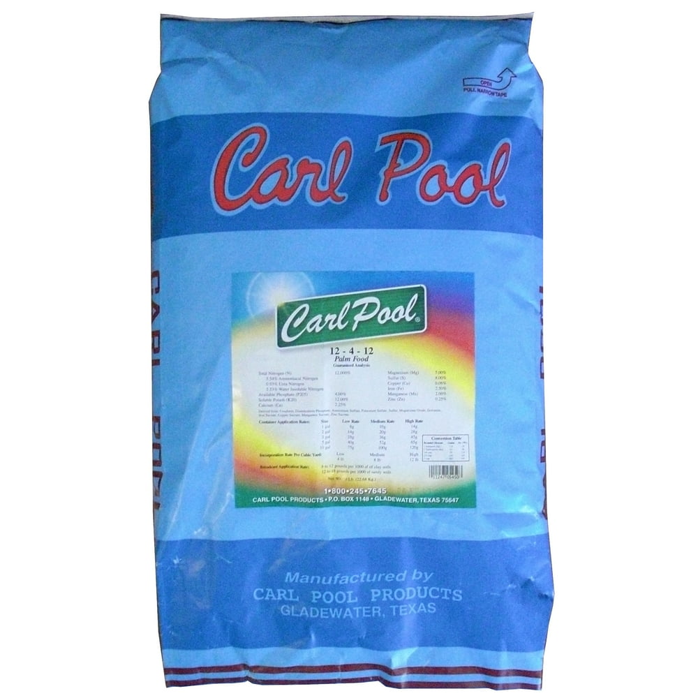 Carl Pool Palm Food 50 lb. - Walmart.com - Walmart.com