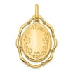 14k Yellow Gold Polished Holds 2 photos Oval Heavy Weight Locket ...