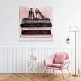 Stupell Industries All Things Fashion Book Stack Canvas Wall Art ...