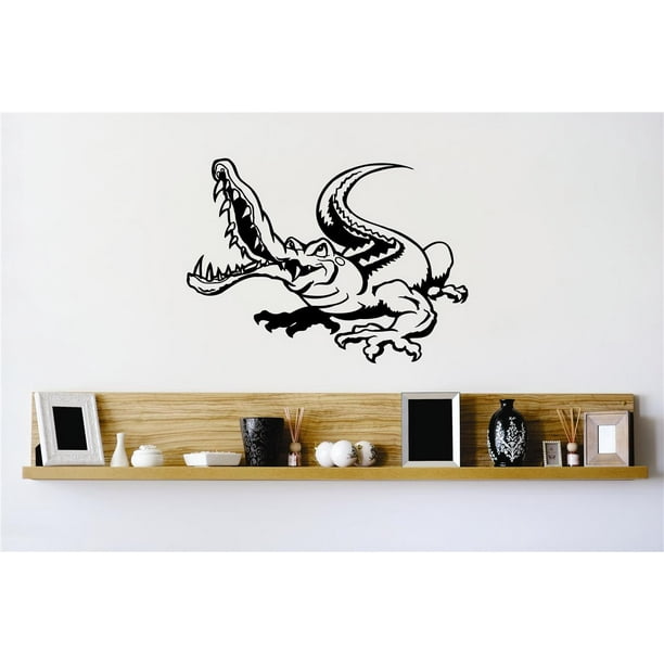 Wall Decal Alligator Swamp Animal Teeth Claws Color Deer Predator Doe ...