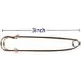 Safety Pins Heavy Duty Large Safety Pins Steel 50 Pcs for Blankets, Clothing, Skirts, Kilts ...