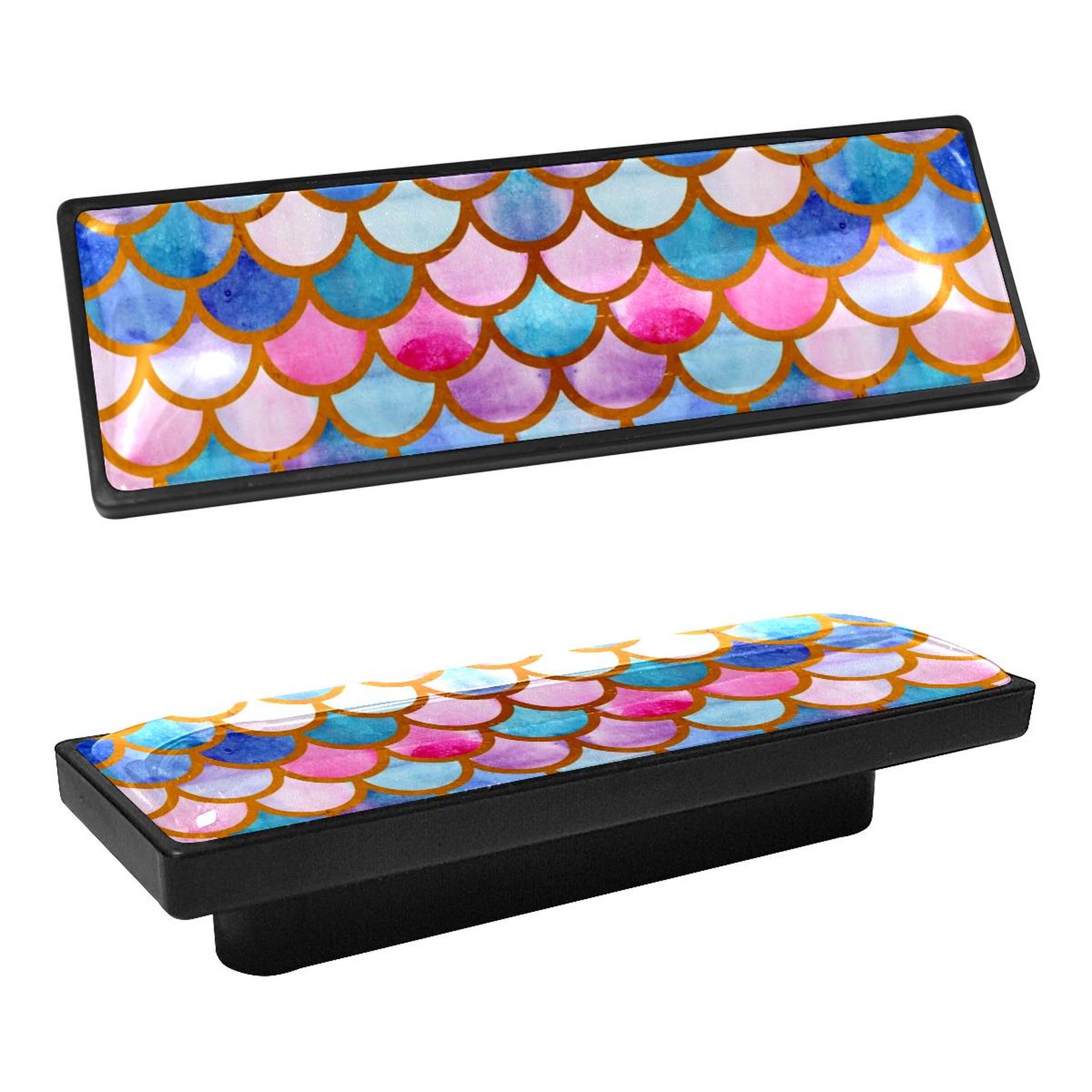 4 Pcs Rectangle Cabinet Handle Cupboard Knob Drawer Pulls Handle ...