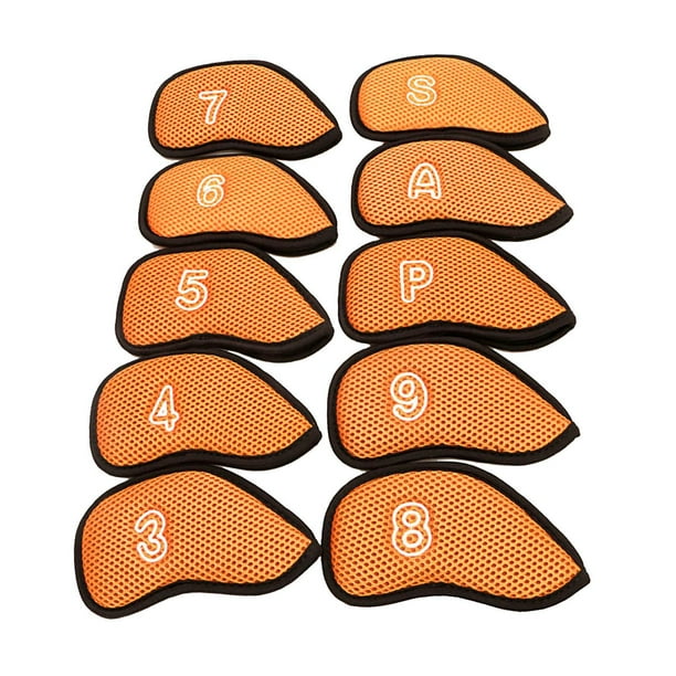 Ustyle 1/2/3 10Pcs/Pack Meshy for Golf Iron Covers Set Headcover Fit ...