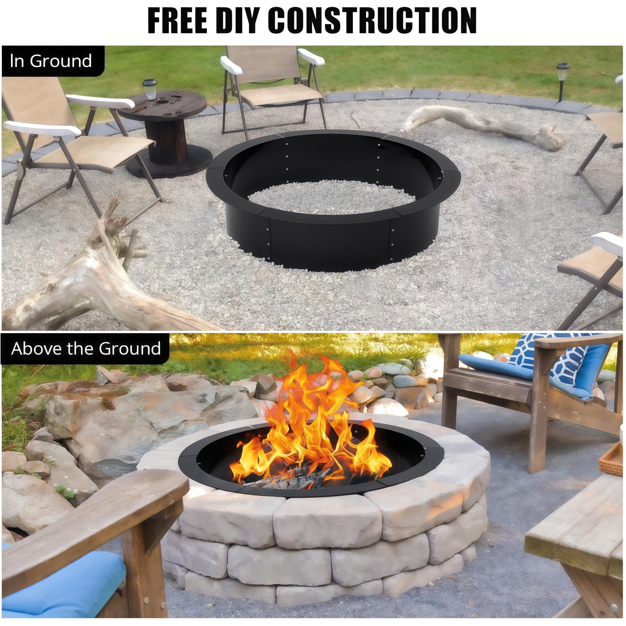 Click here for Tropow Smokeless Outdoor Fire Pit Ring - Heavy Dut... prices