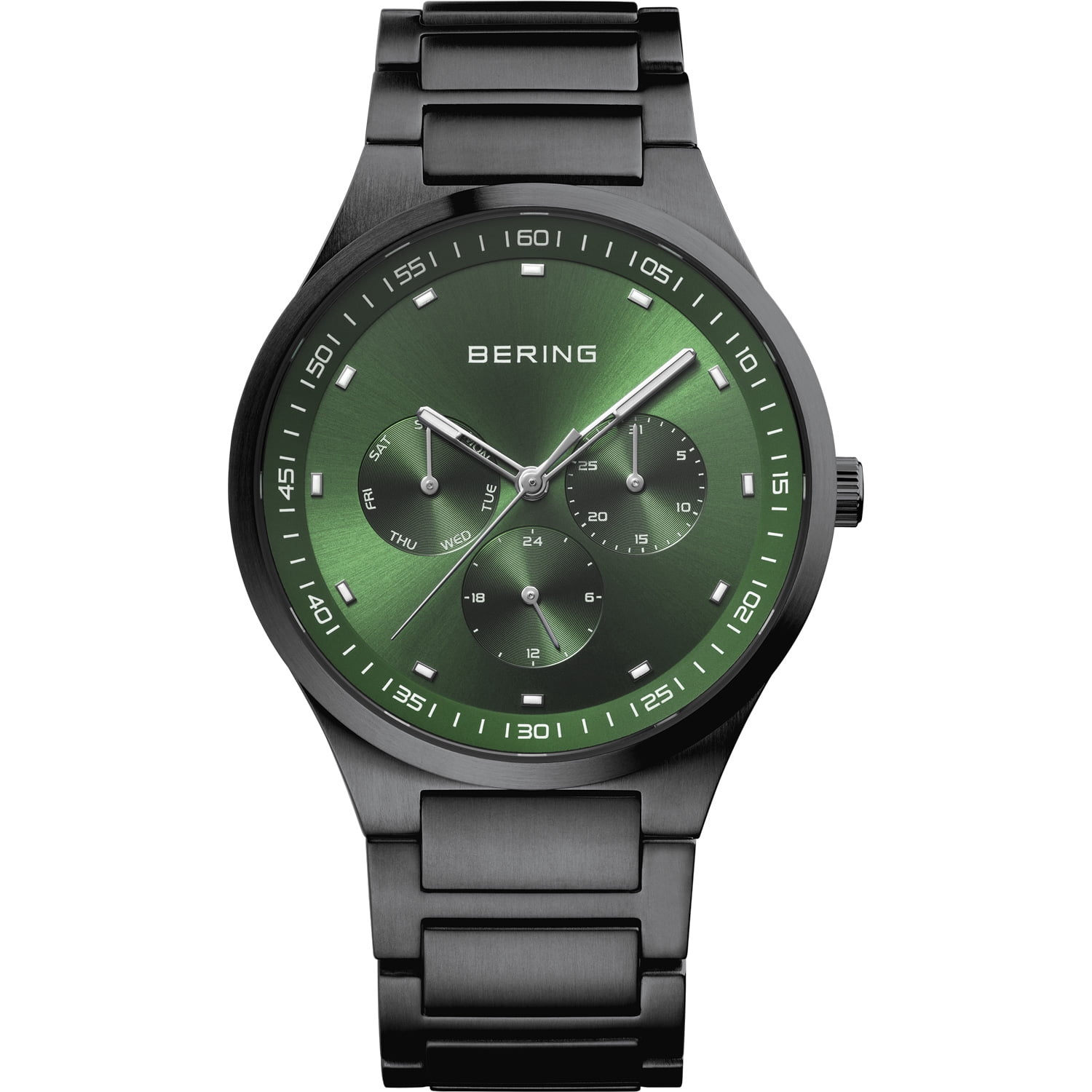 BERING Men's Classic IP Black Stainless Bracelet Watch 11740-728 ...