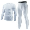 AJGRHE Men's Casual Fitness Drying Elastic Long Sleeve Sports Suit Gym ...