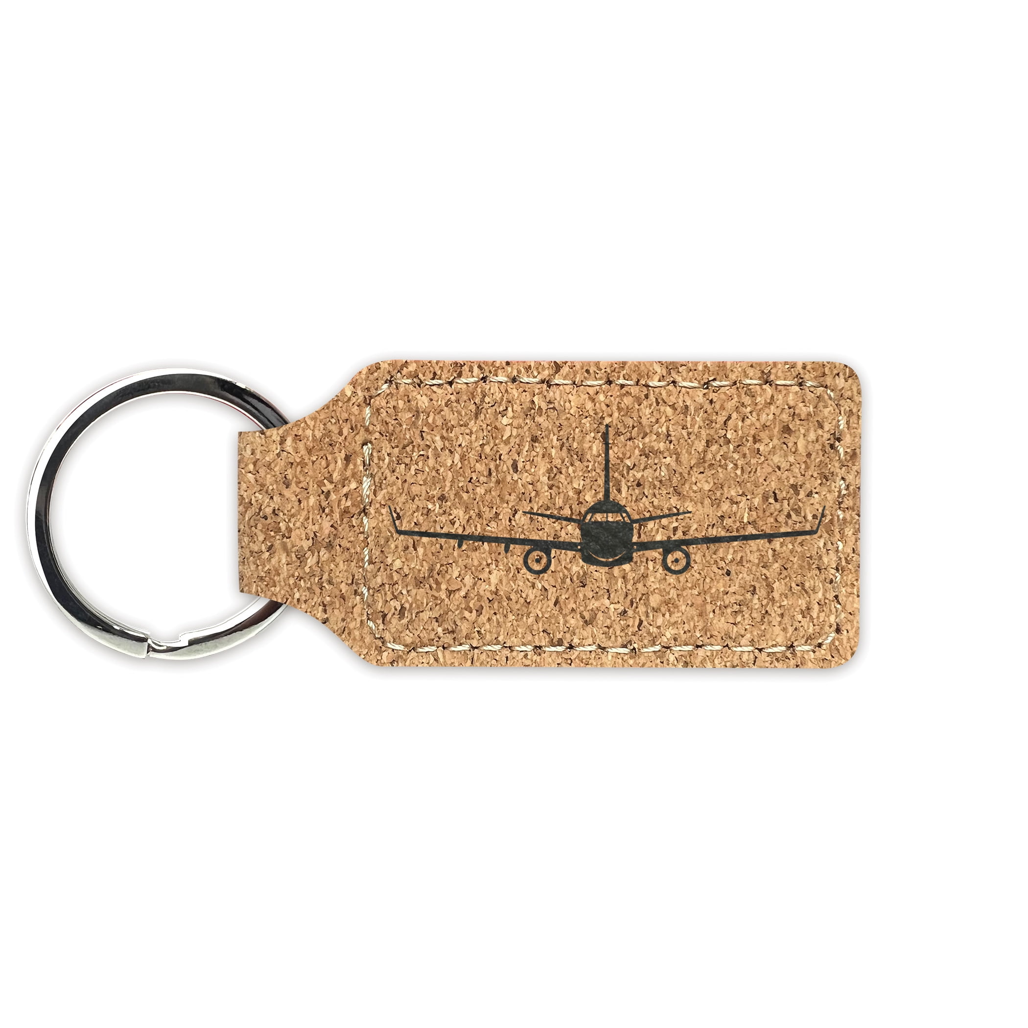 E175 E-Jet Keychain Leatherette Rectangle - Laser Engraved - Many ...