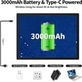 Light Box A3 with Clips,Rechargeable Led Light Pad,3 Colors Dimmable ...