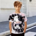 Angala Boys Tops Cartoon Print Shirts Crew Neck Short Sleeve Summer ...