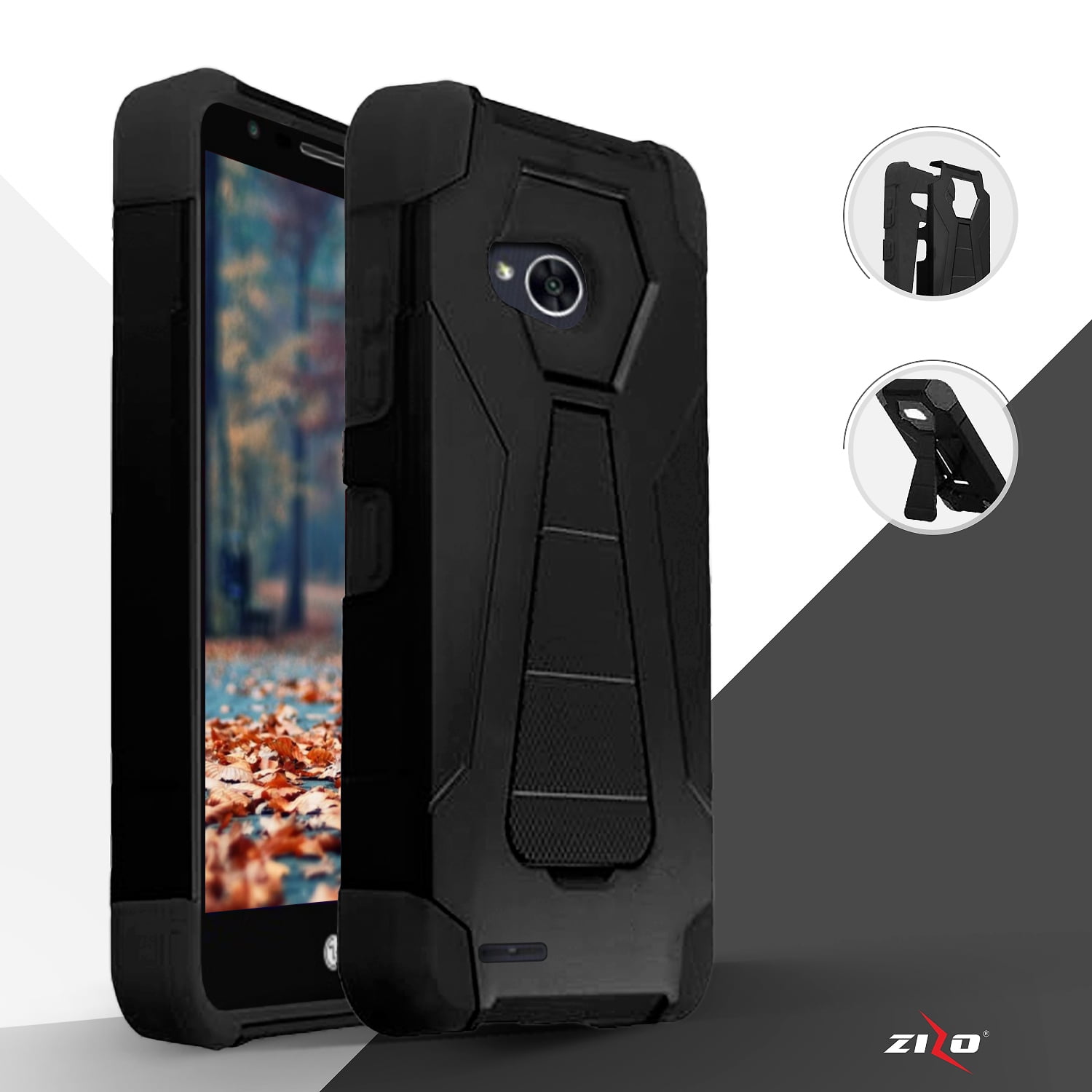 LG X Charge Case, ZV Hybrid Dual Layer Cover - Heavy Duty Rugged Protector Shell - Lightweight ...