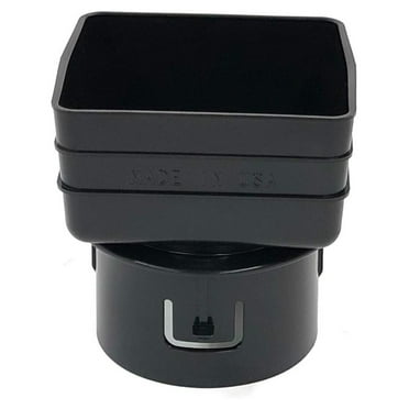 GutterGate 3 in. H X 3 in. W X 4 in. L Black Plastic Rectangular ...