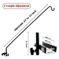 SNYNUXX Heavy Duty Fence Deck Hook with Adjustable Length and 360 ...