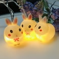 CEHVOM Easter Bunny Decorations Easter Bunny LED String Lights 20 Lights 10Feet Battery-Powered ...