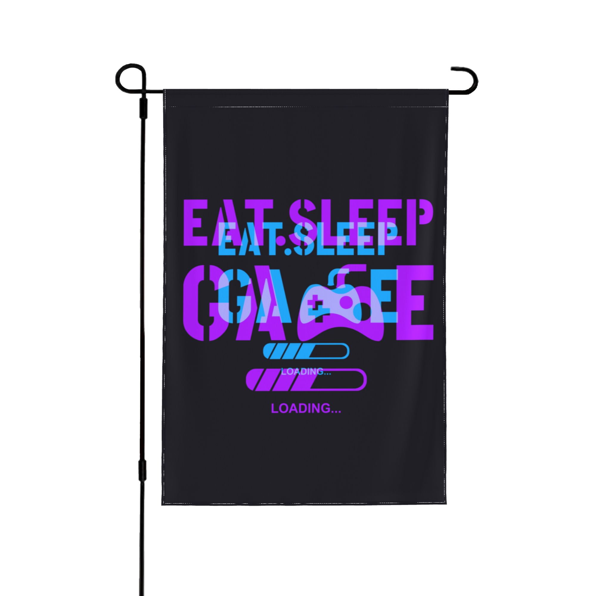 XMXY Eat Sleep Game Print Purple Garden Flags Double Sided,Farmhouse ...