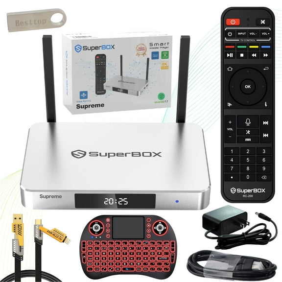 Superbox Supreme 2025 Fully Loaded with Premium Bonus Content, 8K Smart ...