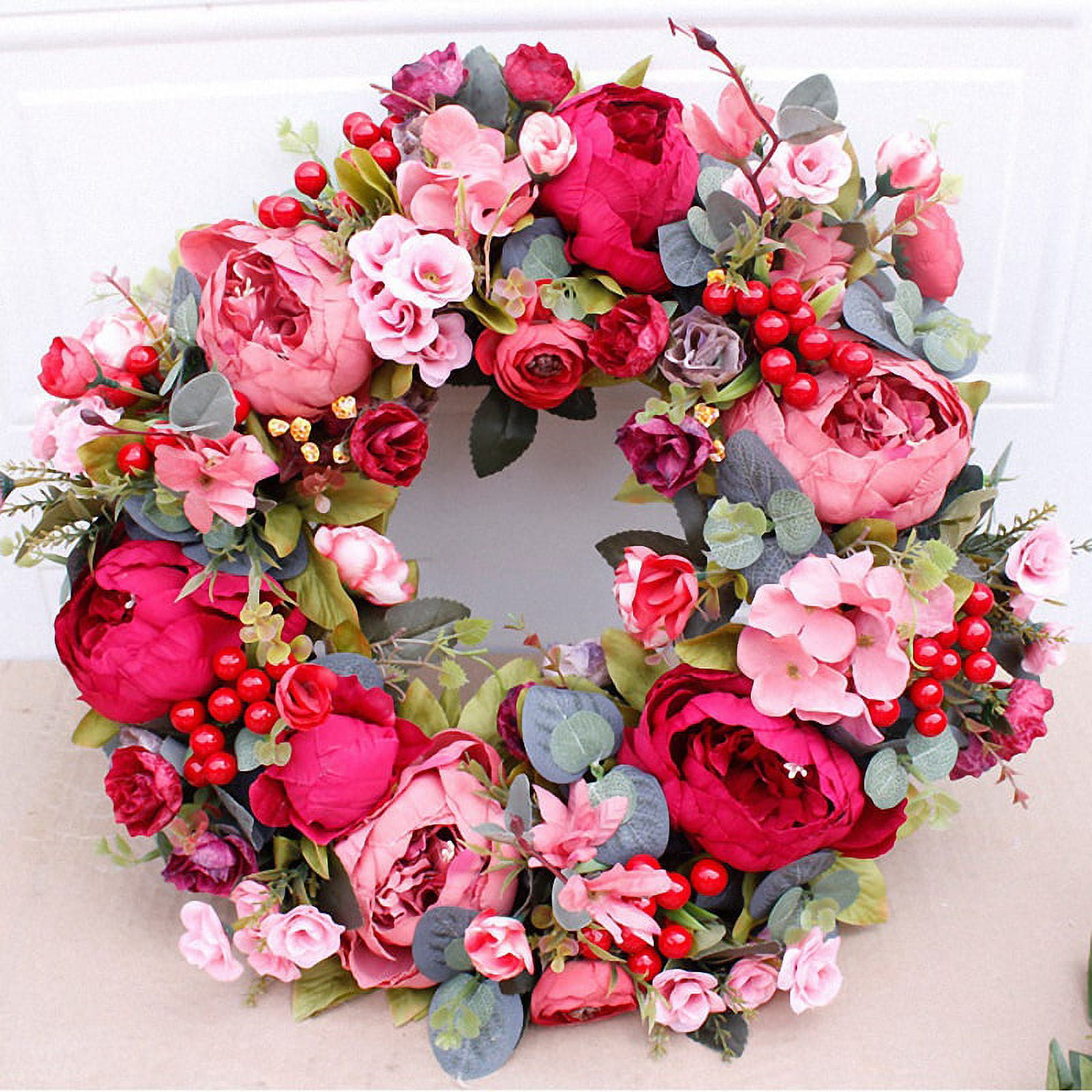 Click here for Unbranded Decorative Door Wreath silk Flower Peony... prices