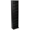 Atlantic Herrin Adjustable Wood Media Storage Shelf Bookcase, DVD, CD ...