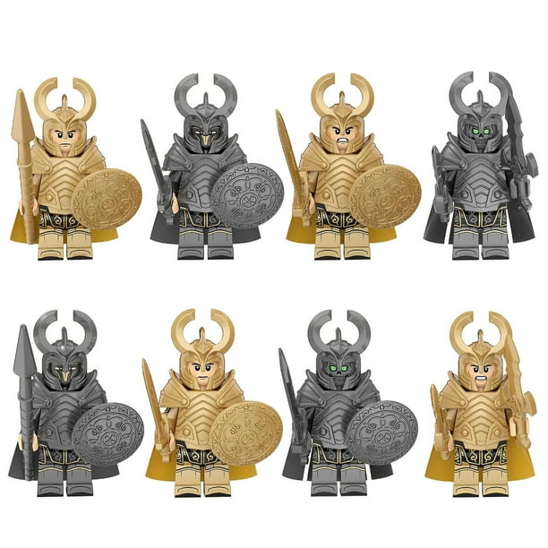 8-piece Asgard Guardian Series Minifigures Assembled Building Blocks ...