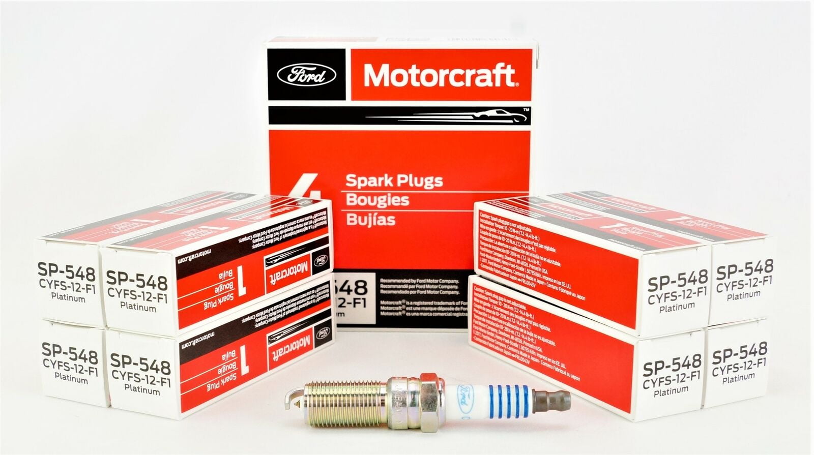 Ford MOTORCRAFT - Spark Plug (SP548) Set of 4 - Walmart.com
