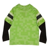 Minecraft Characters Boys Long Sleeve Active Mesh T-Shirt, 2-Pack ...